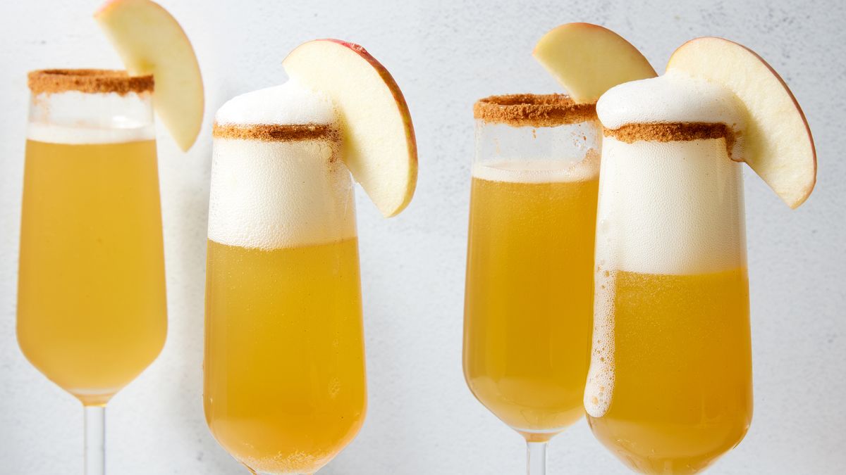 Apple Cider Mimosas Festive Refreshment